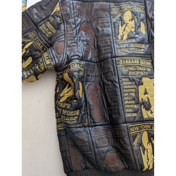 Newspaper | Jackets & Coats | Rare Vtg 9s Newspaper Tupac 2pac Shakur ...